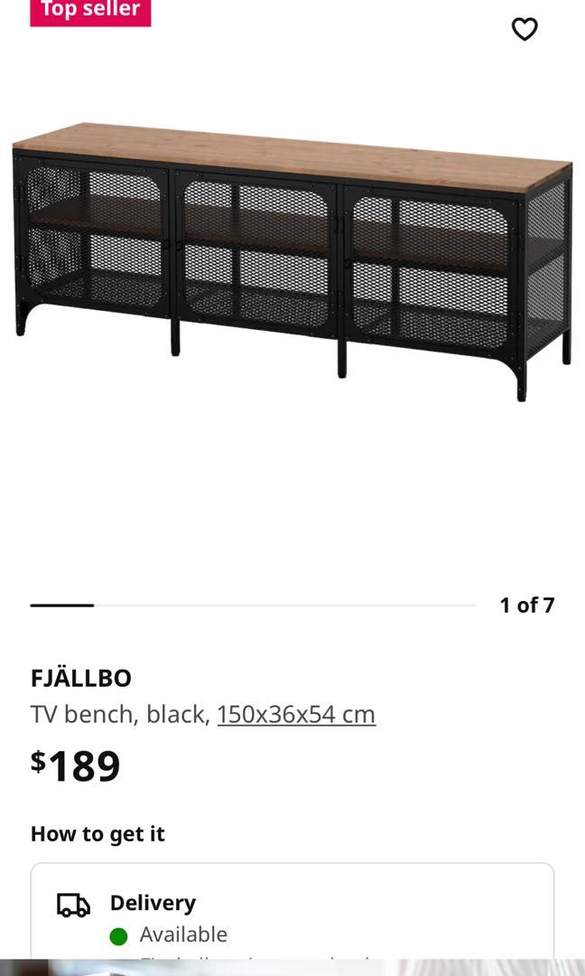 Ikea Fjallbo tv bench, Furniture & Home Living, Furniture, TV Consoles ...