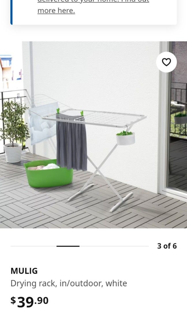 Ikea Mulig drying rack, Furniture & Home Living, Home Improvement ...