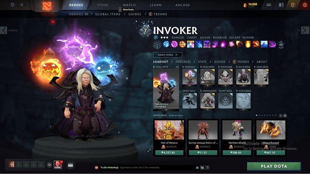 Invoker Persona, Spec Arc, DK | Dota 2 Account, Video Gaming, Gaming Accessories, Game Gift ...