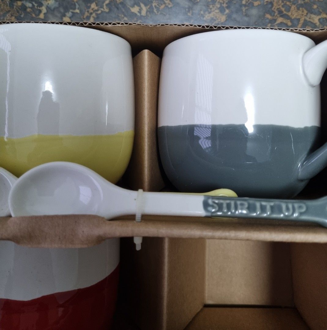 Jamie oliver mugs with spoons, Furniture & Home Living, Kitchenware ...
