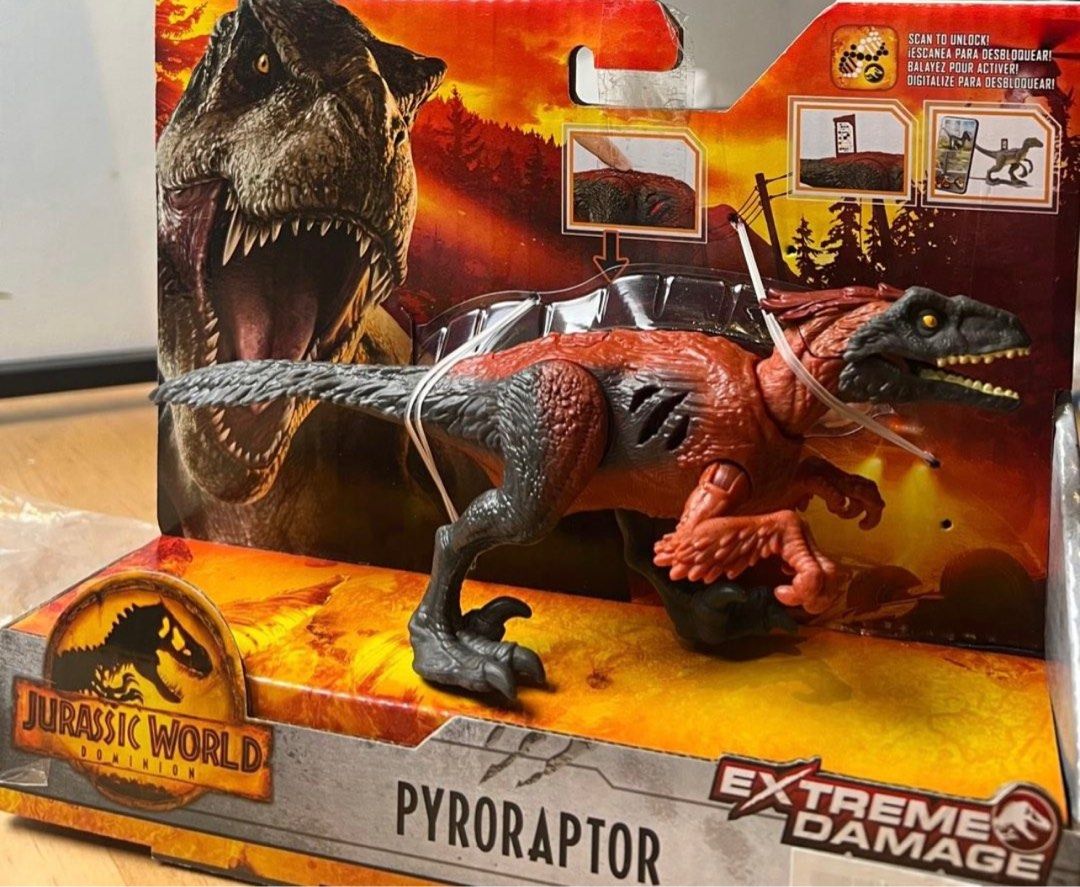 Jurassic world pyroraptor mattel, 興趣及遊戲, 玩具 & 遊戲類 - Carousell