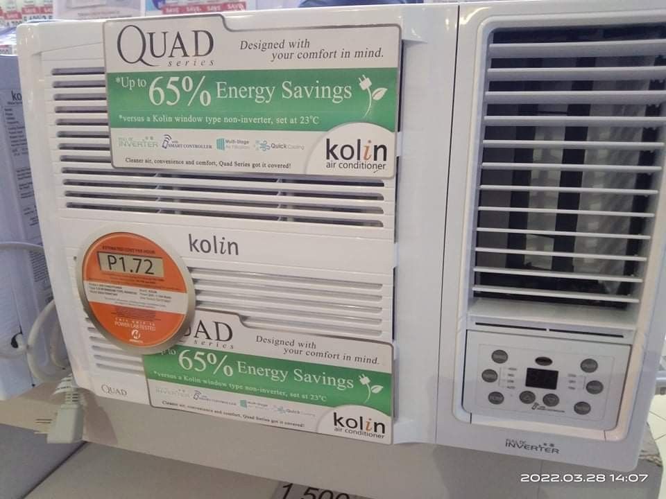 Kolin quad series inverter aircon, TV & Home Appliances, Air ...