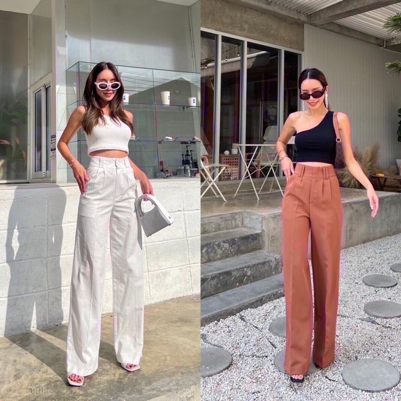 Kulot pants culotte impor BKK original 100% promothong, Fesyen Wanita ...