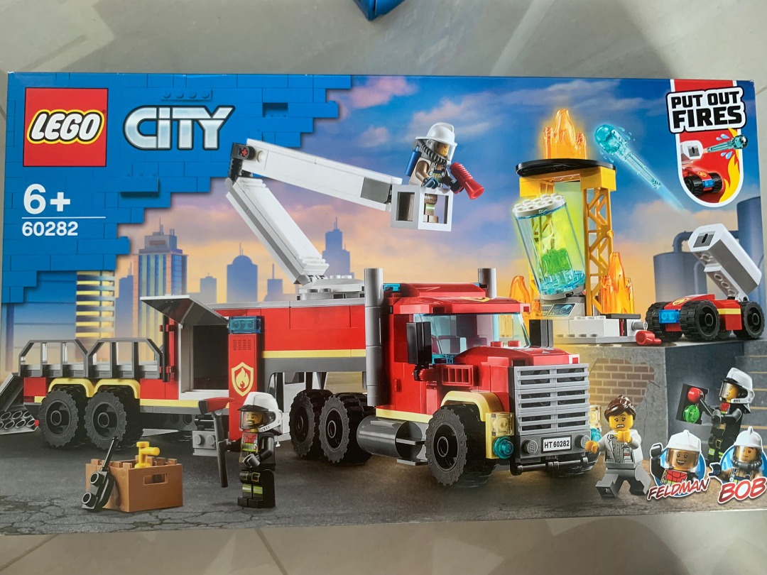 LEGO City Fire Command Unit 60282 Building Kit; Fun Firefighter Toy ...