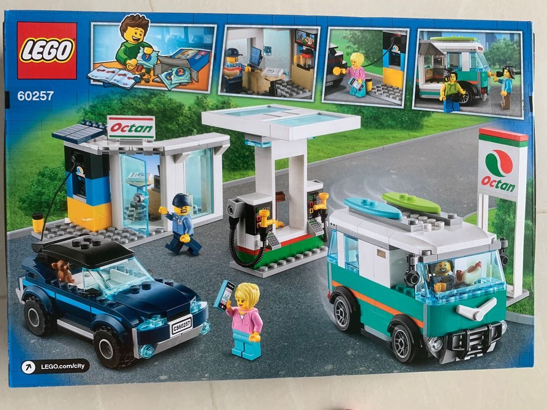 LEGO City Service Station 60257 Pretend Play Toy, Building Sets for ...
