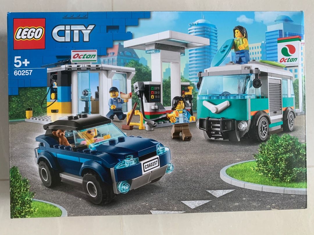 LEGO City Service Station 60257 Pretend Play Toy, Building Sets for ...