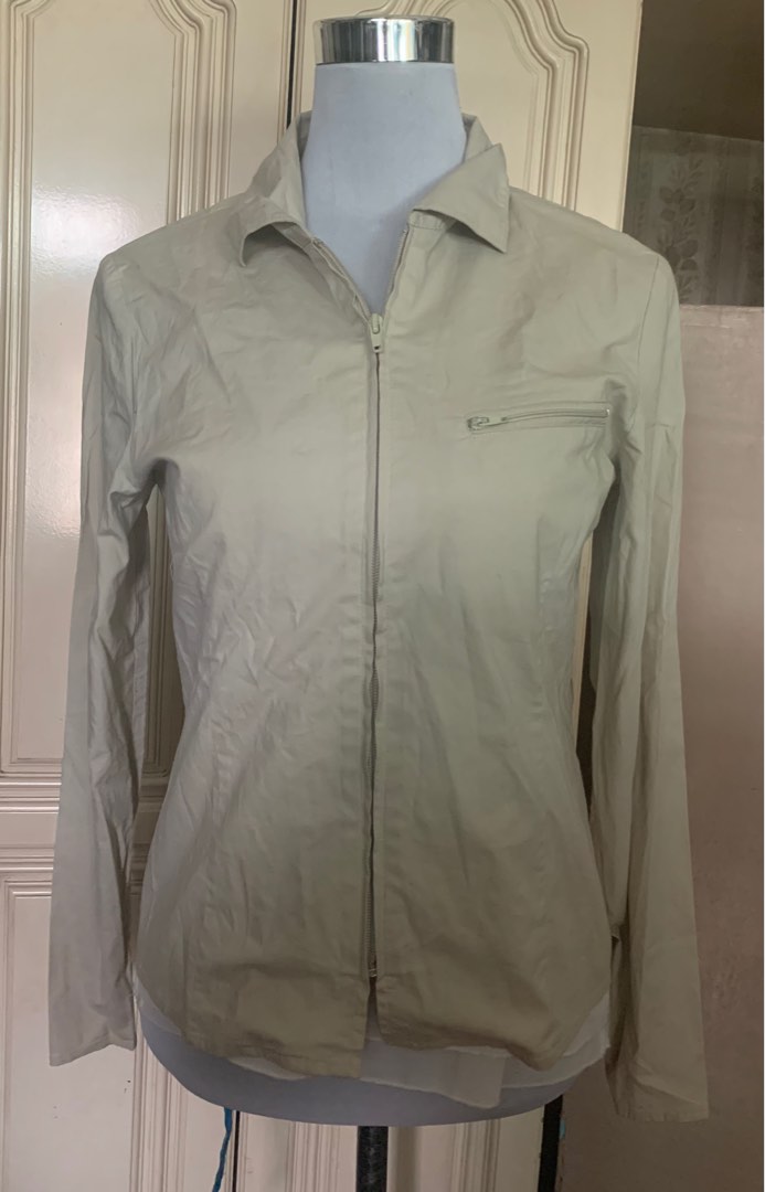 Lightweight Beige Jacket, Women's Fashion, Coats, Jackets and Outerwear ...