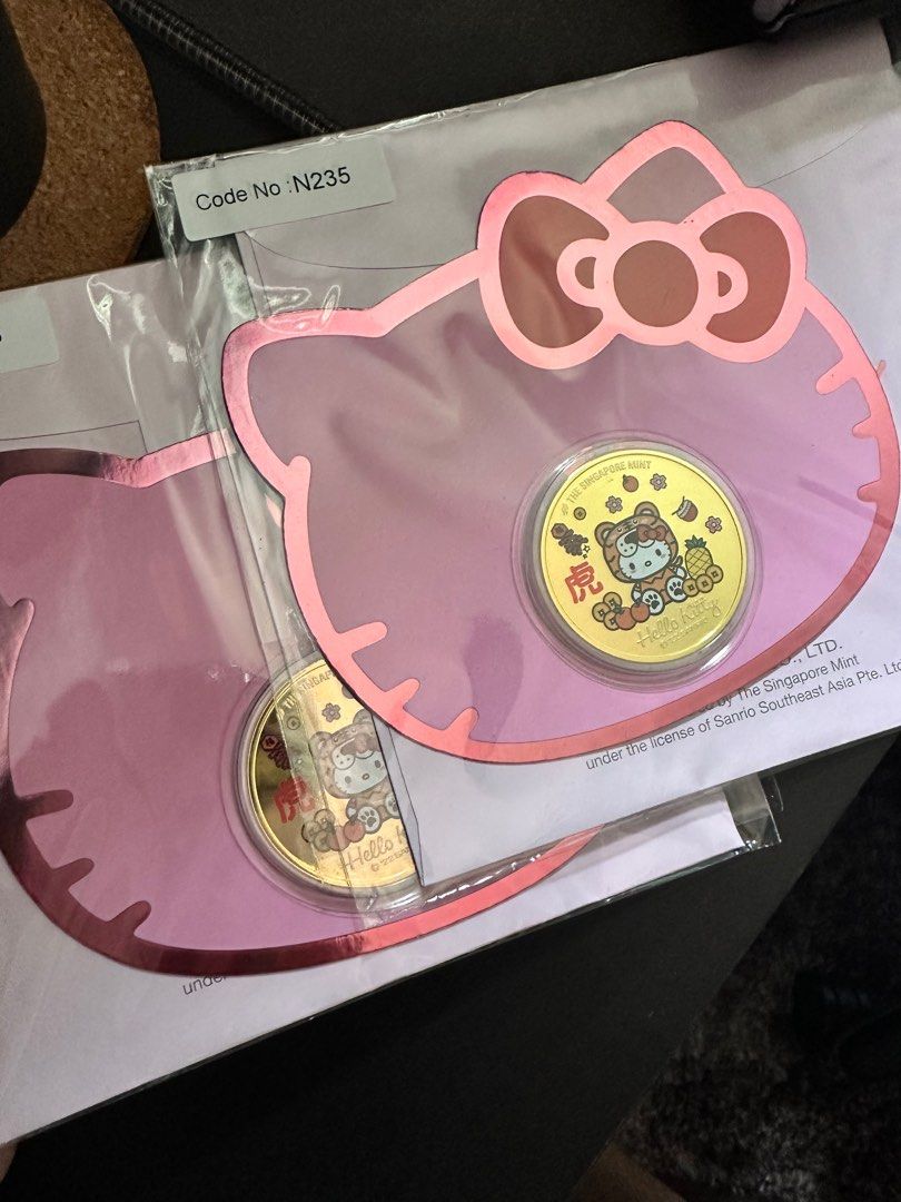 Limited Edition Hello Kitty Gold Coin, Everything Else on Carousell