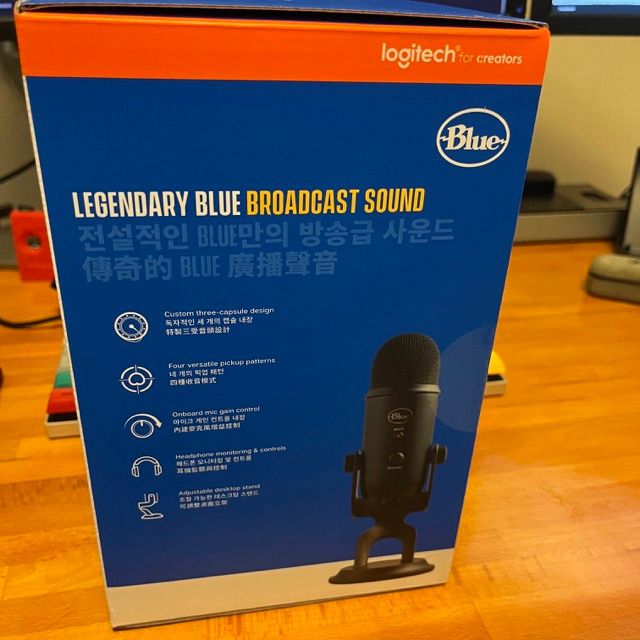 Logitech Blue Yeti USB Microphone Blackout Edition, Audio, Microphones ...