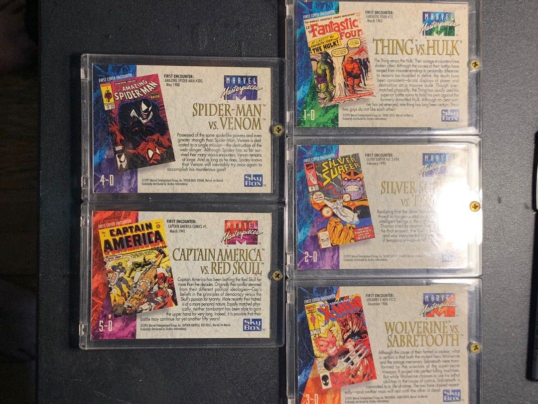 Marvel Masterpiece 1992 - Complete Foil Card Set, Hobbies & Toys, Toys ...