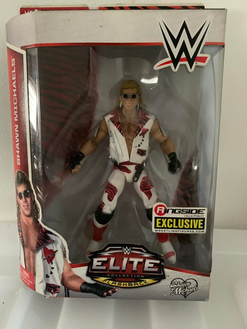 Mattel WWE Elite HBK Shawn Michaels Ringside Exclusive WM VIII attire ...