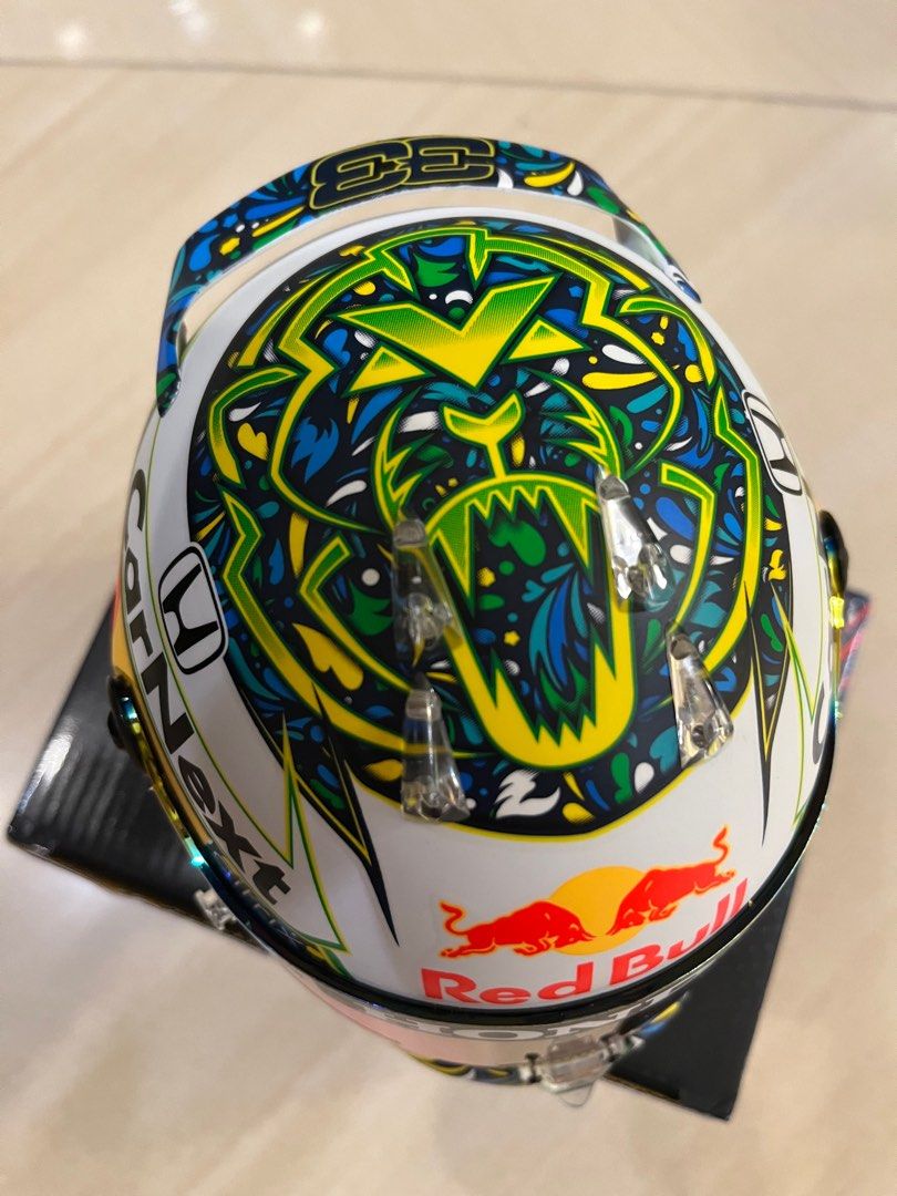 Max Verstappen 2021 Brazil Helmet 1:2 F1 Red bull Limited Edition WORLD ...