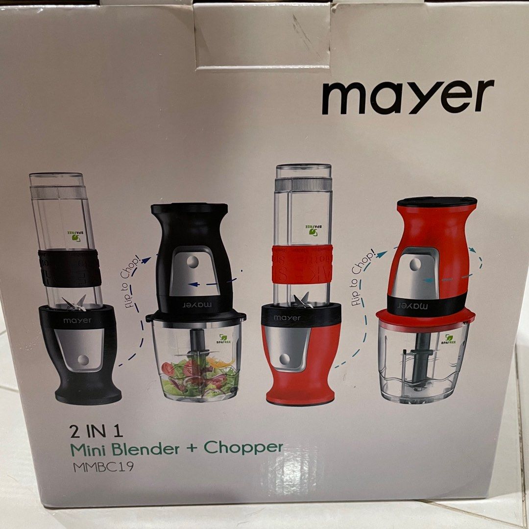 Mayer Mini 2-in-1 Blender Plus Chopper MMBC19, TV & Home Appliances, Kitchen Appliances, Juicers ...