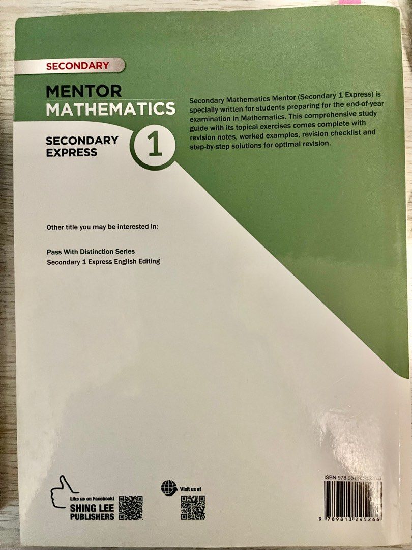 Mentor Mathematics Express Sec 1, Hobbies & Toys, Books & Magazines ...