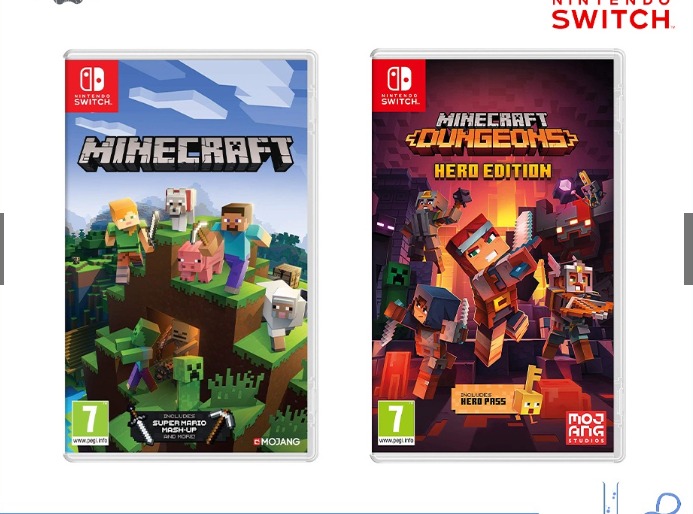 Minecraft Dungeons Nintendo Switch, Video Gaming, Video Games, Nintendo ...