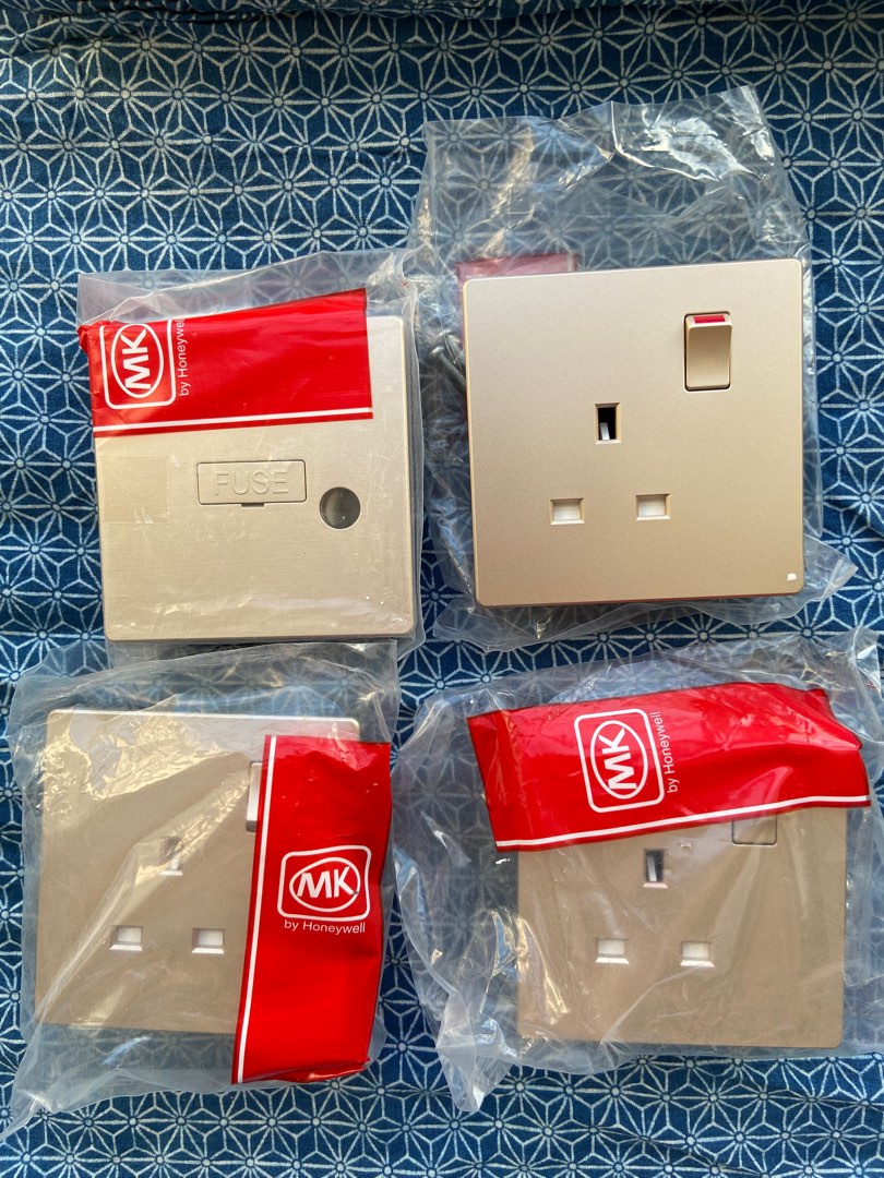 MK by Honeywell -MK Aria 系列電掣面板 （太空金色）, 傢俬＆家居, 其他, 家居改善及收納用品 - Carousell