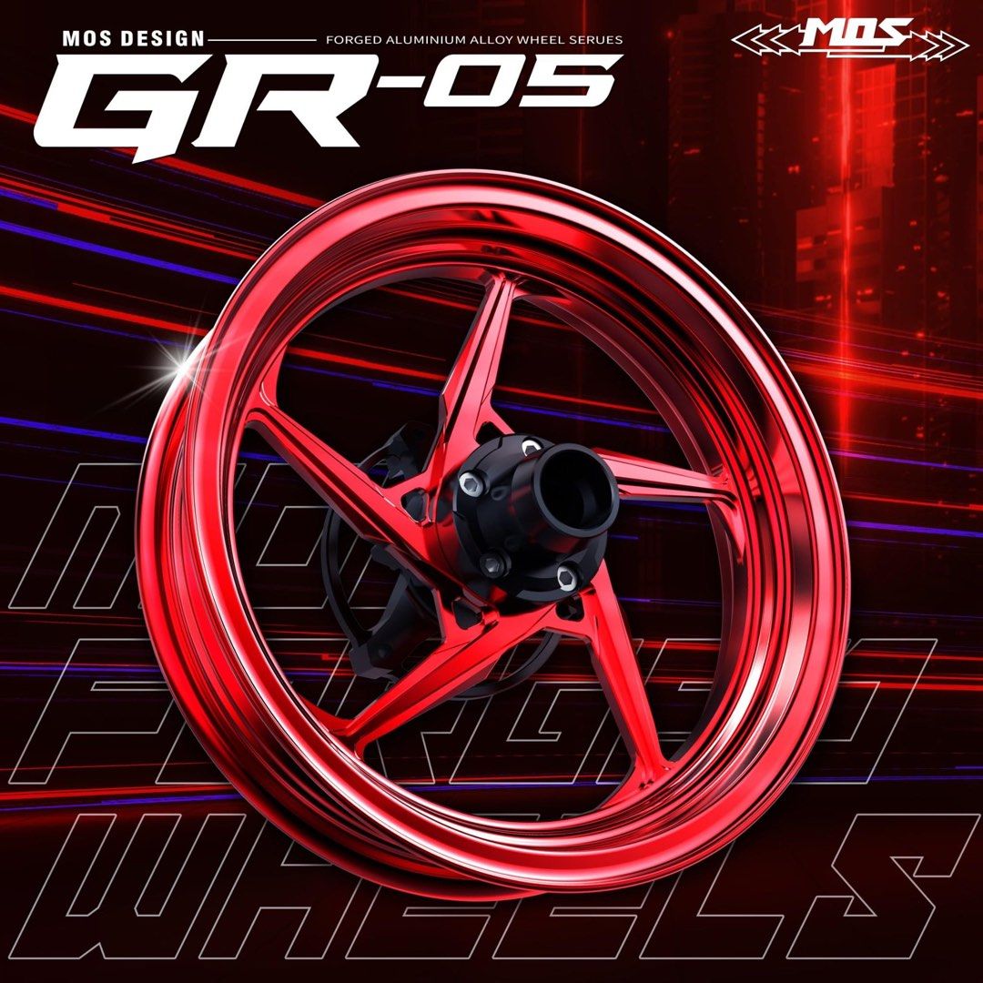 MOS CNC Wheels for New Bws / CYGNUS Gryphus / Force 1.0 / 2.0 / DRG, 電 ...