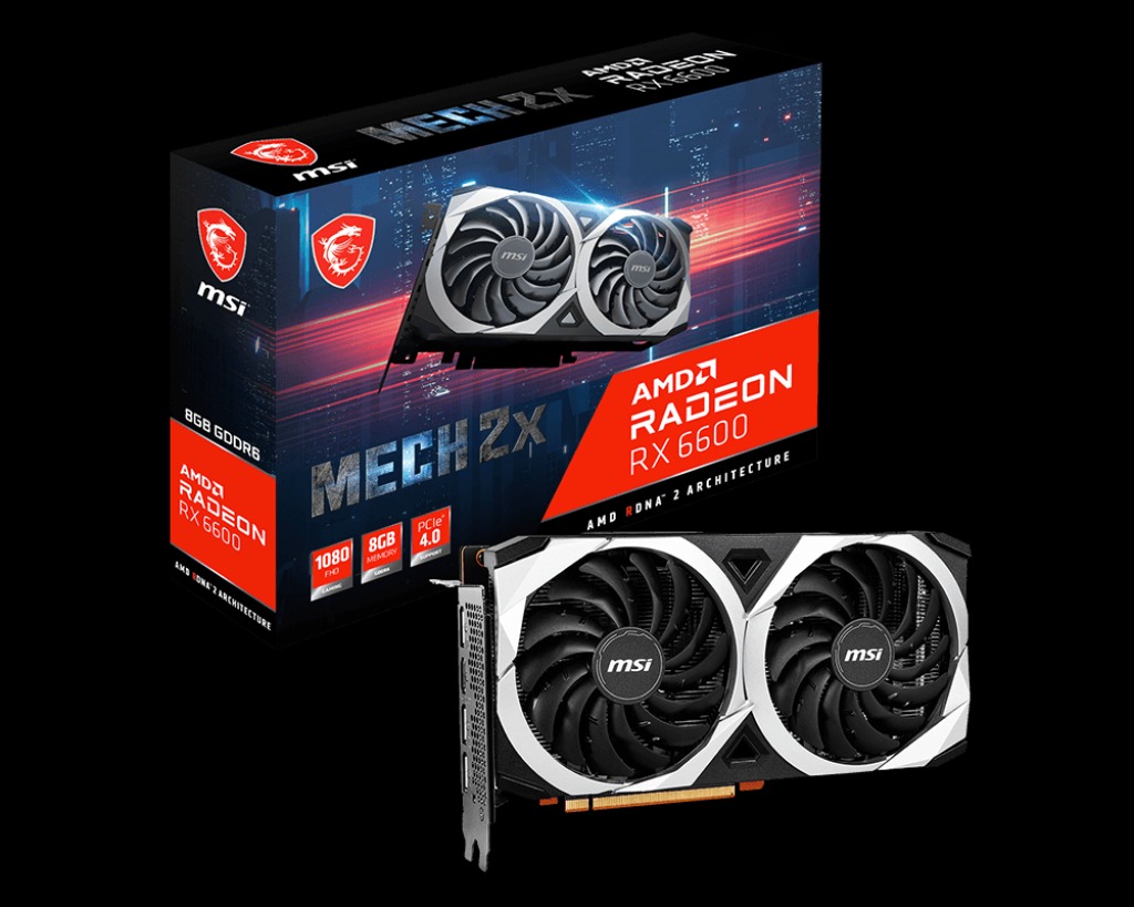 MSI AMD Radeon RX 6600 MECH 2X 8G, Computers & Tech, Parts ...