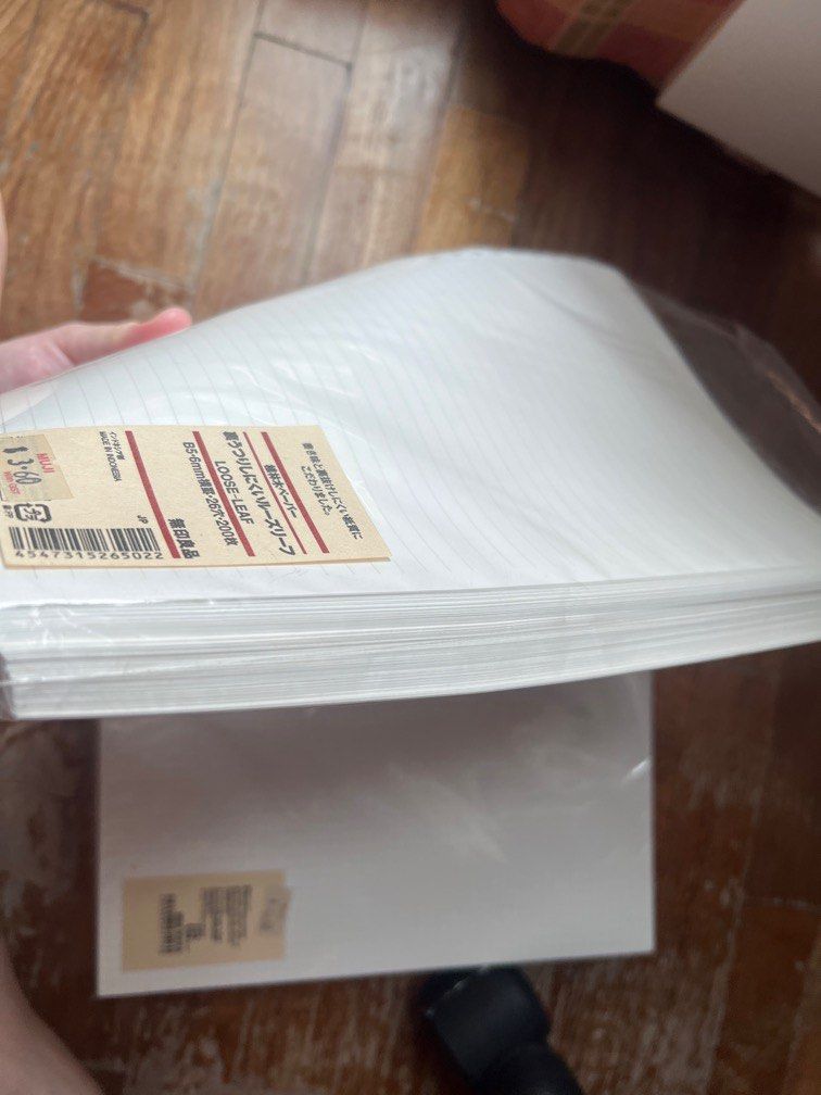 Muji Loose Leaf Papers, Hobbies & Toys, Stationery & Craft, Stationery ...