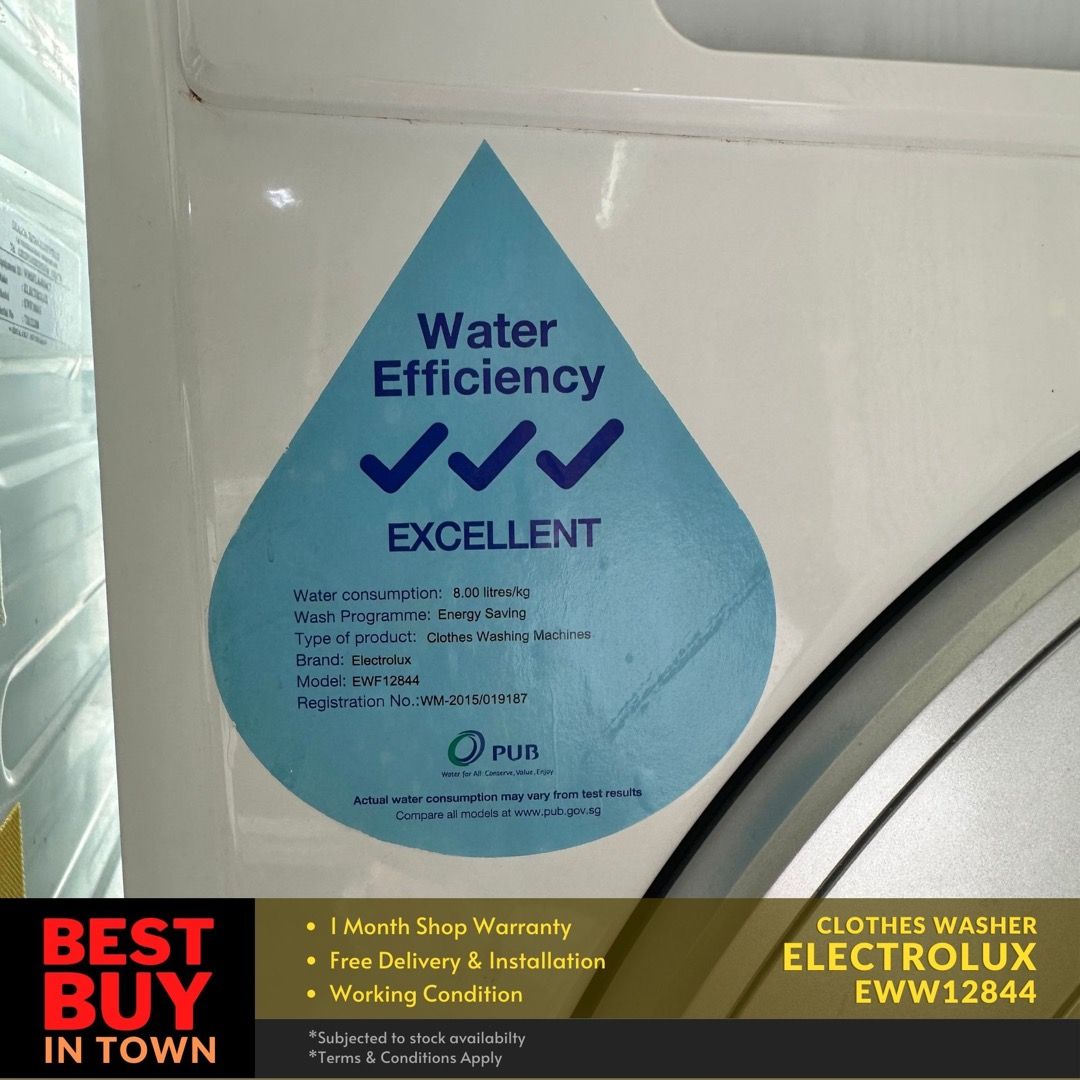 MUST BUY! ELECTROLUX 8KG Front-Loader Washing Machine EWF12844 (92449 ...