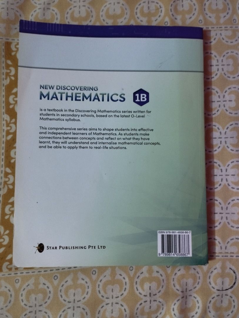 New Discovering Mathematics Textbook 1B Secondary 1, Hobbies & Toys ...