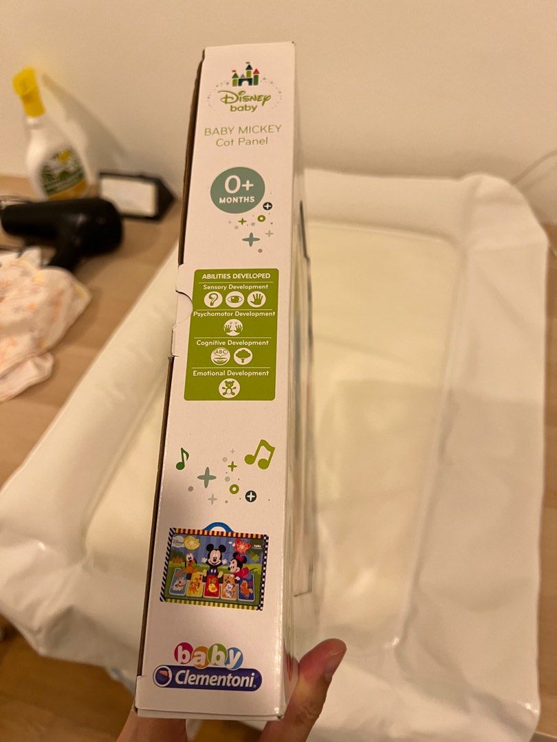 (New) Disney Baby Mickey interactive Cot Panel, Babies & Kids, Infant ...
