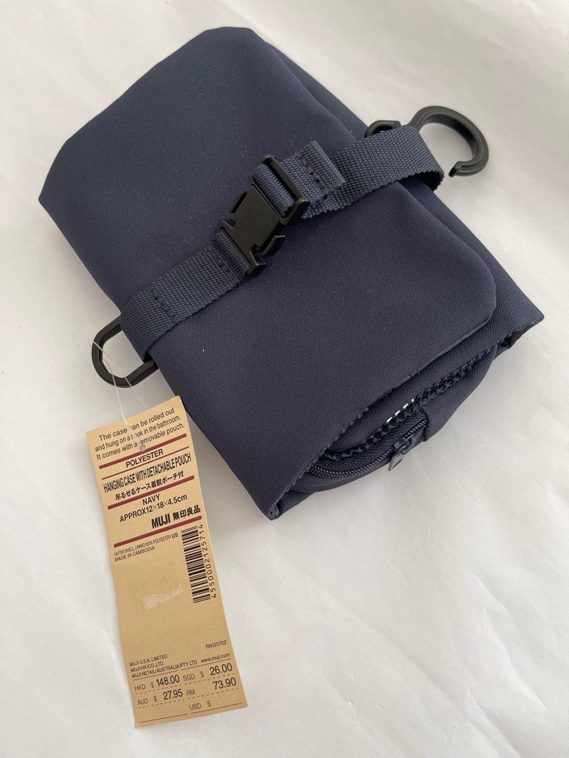 {NEW} MUJI hanging travel pouch, Hobbies & Toys, Travel, Travel ...