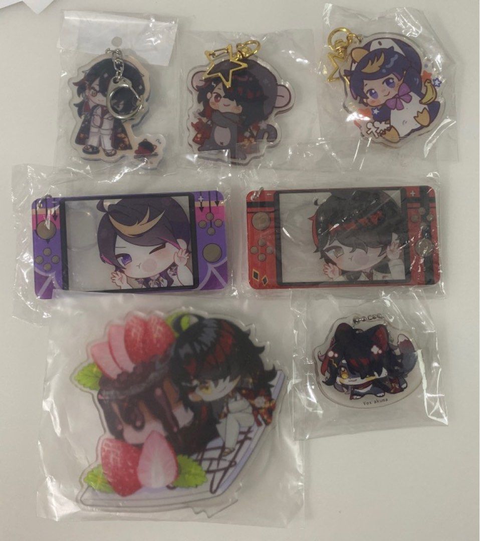 nijisanji en luxiem fan merch (shu yamino & vox akuma), Hobbies & Toys ...