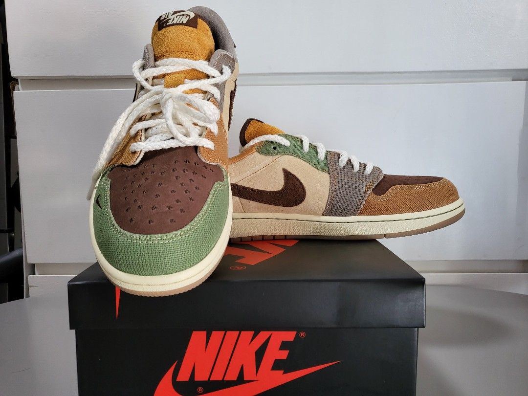 Nike Air Jordan 1 Low Zion Williamson Voodoo, Men's Fashion, Footwear ...