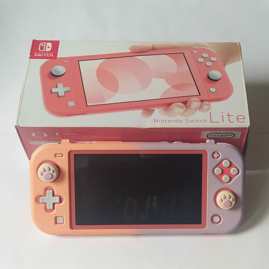 Nintendo Switch Lite (Coral Pink), Video Gaming, Video Game Consoles ...