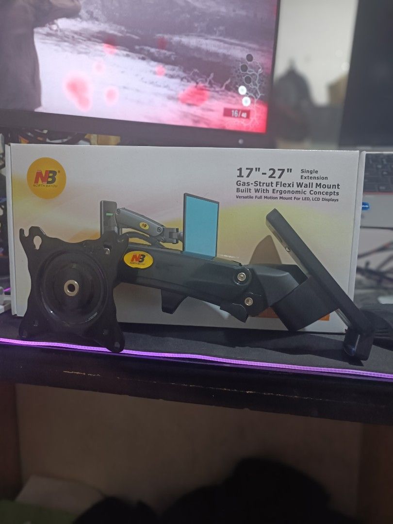 North Bayou F120 Monitor Arm Monitor Bracket Wall Mount, Computers ...