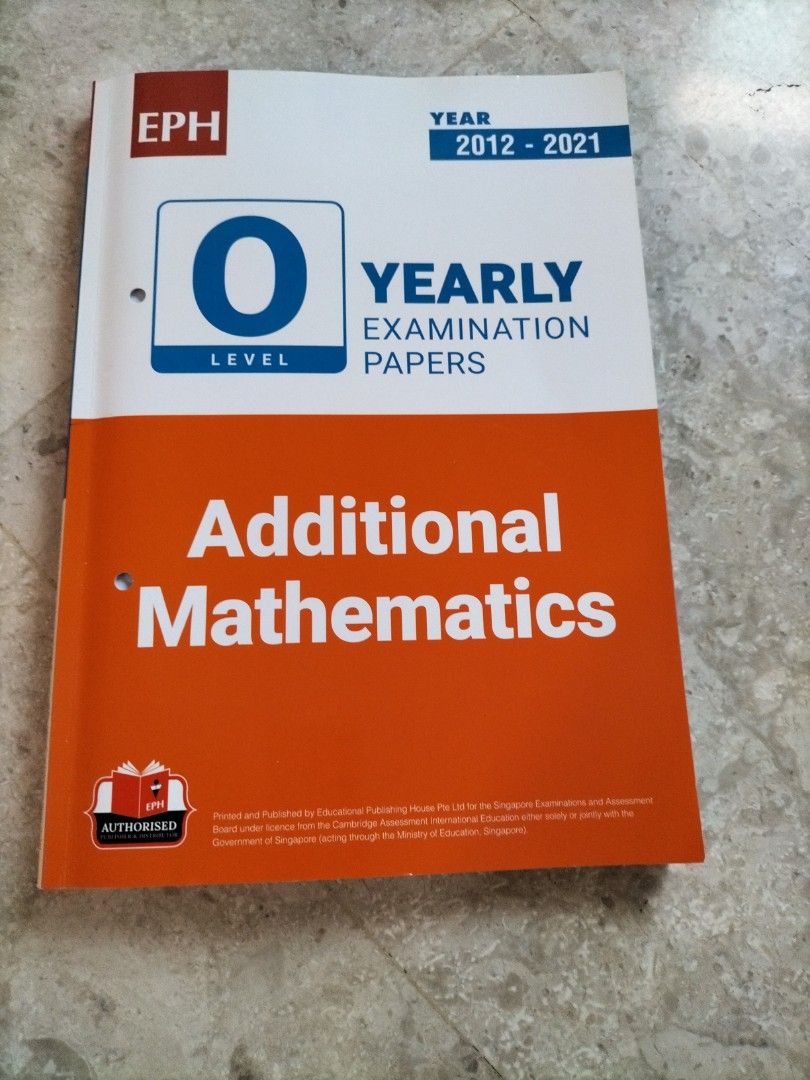 O Level additional mathematics TYS ( yearly and topical), Hobbies & Toys, Books & Magazines ...