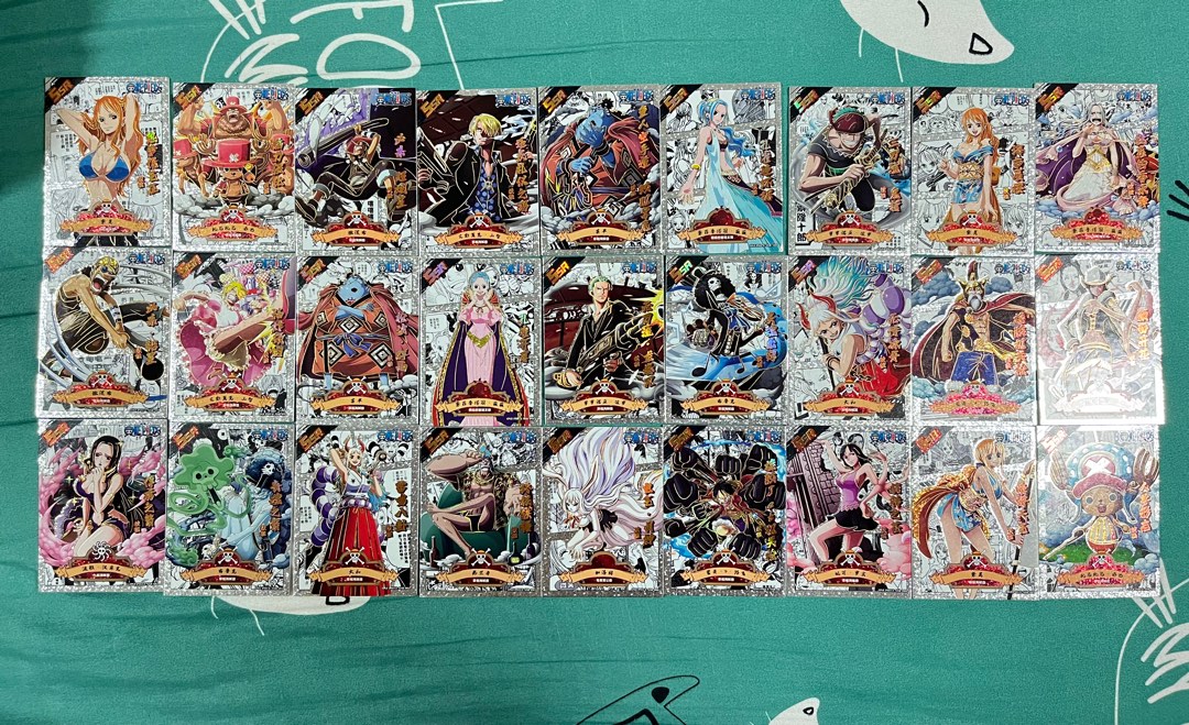 One Piece x Lucky Card Volume 3 Silver SSR Set (27 Cards), Hobbies ...
