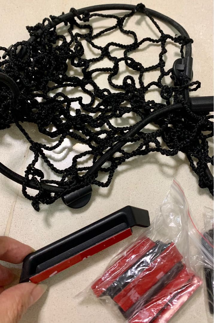 Orig Mercedes Passenger side net holder, AMG logo, side windscreen ...