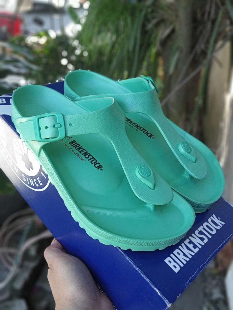 Size 37 rf BIRKENSTOCK GIZEH EVA BOLD JADE, Women's Fashion, Footwear ...
