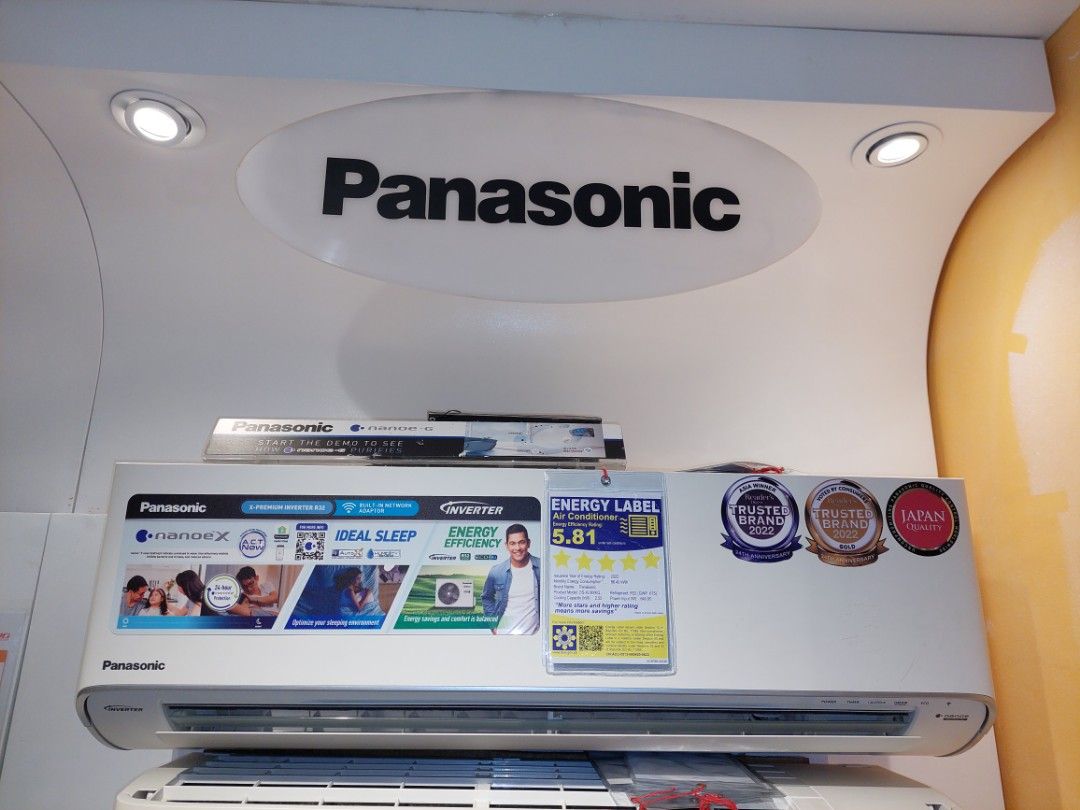 PANANSONIC AIRCON WALL MOUNT SPLIT TYPE INVERTER 2022 MODEL, TV & Home ...