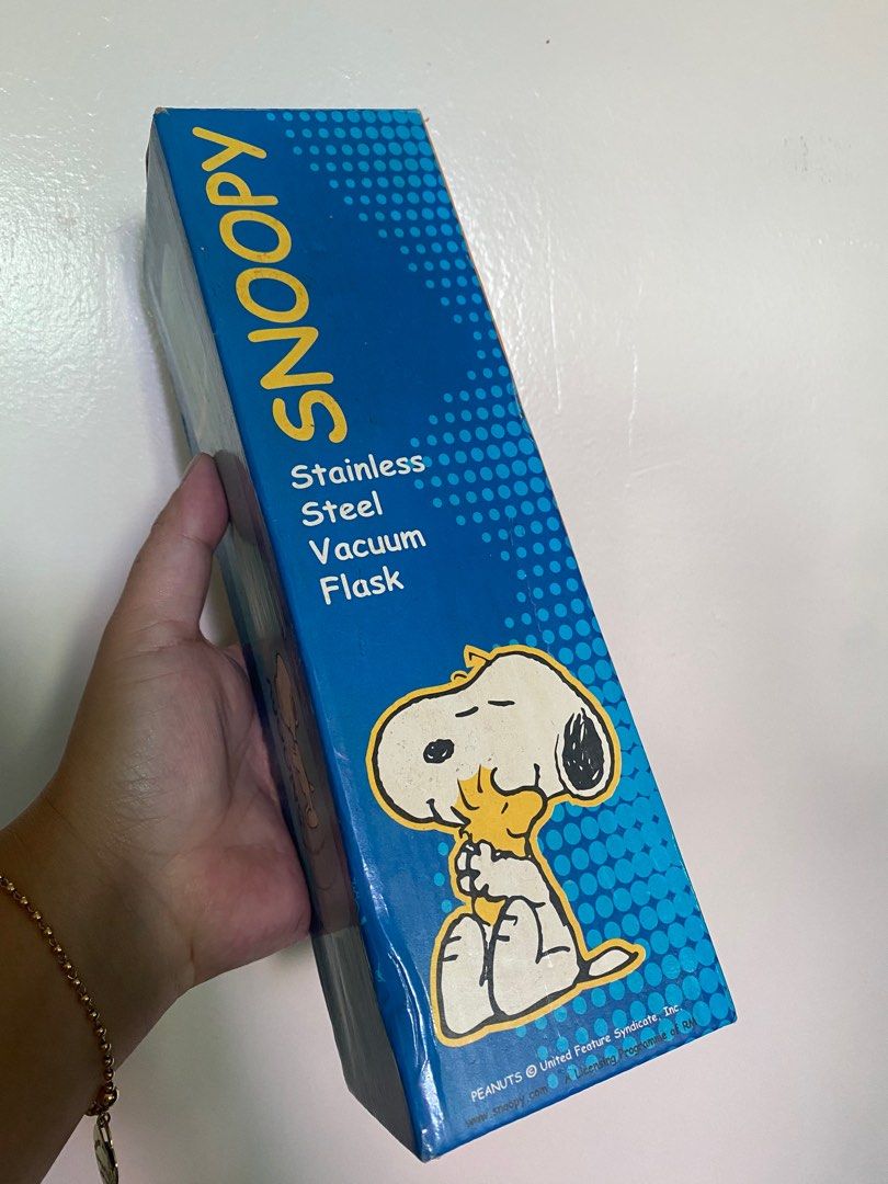 PEANUTS SNOOPY STAINLESS VACUUM FLASK, Furniture & Home Living ...