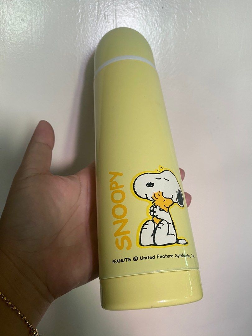 PEANUTS SNOOPY STAINLESS VACUUM FLASK, Furniture & Home Living ...