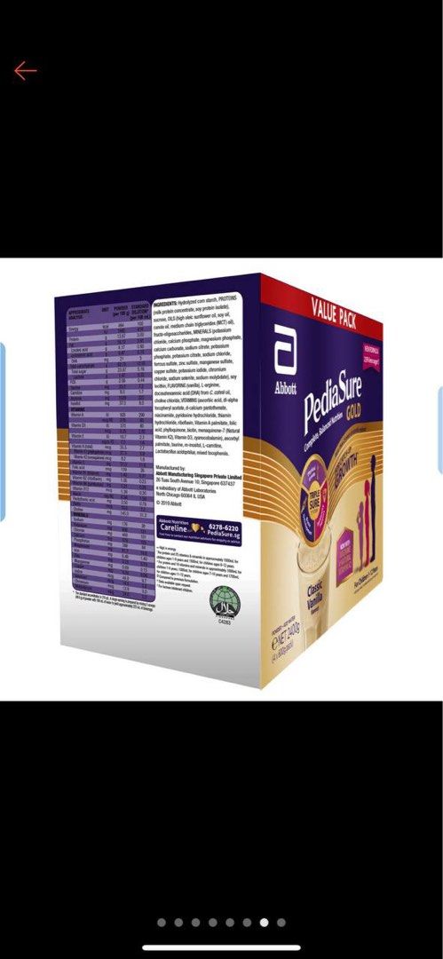Pediasure Gold (Classic Vanilla), Babies & Kids, Nursing & Feeding, Breastfeeding & Bottle ...