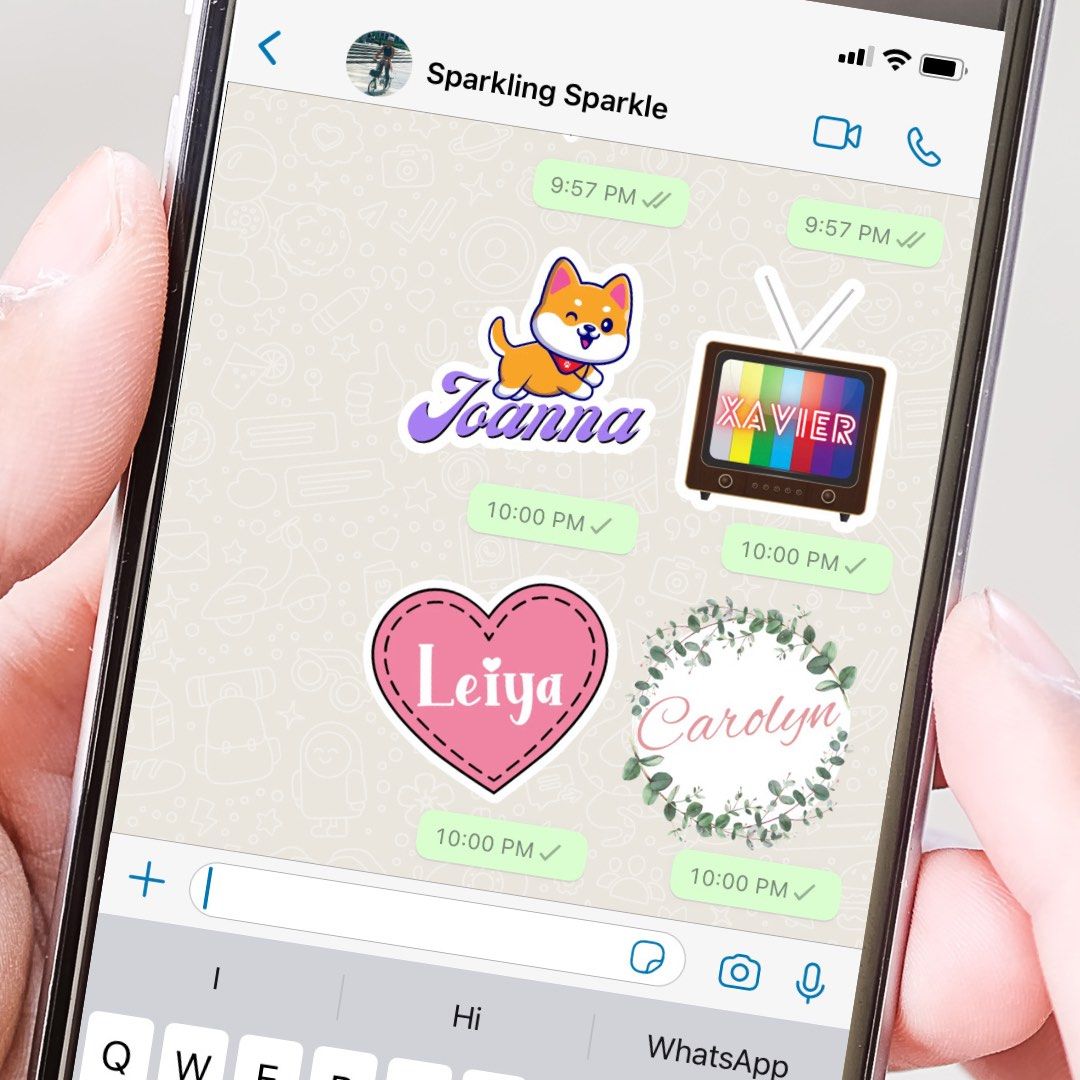 Personalised WhatsApp Stickers Signature, Hobbies & Toys, Stationery ...