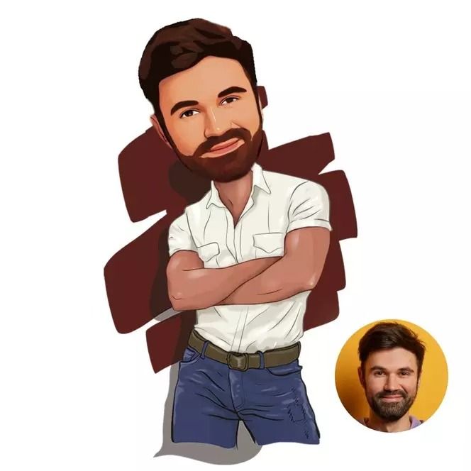 Personalized Photo to Cartoon/Sketch Photo Editing, Hobbies & Toys ...