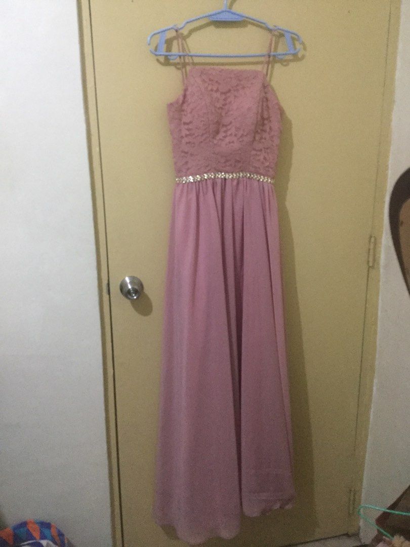 Pink Long Gown / Entourage Gown / Pink long dress / Evening Gown/ Long ...