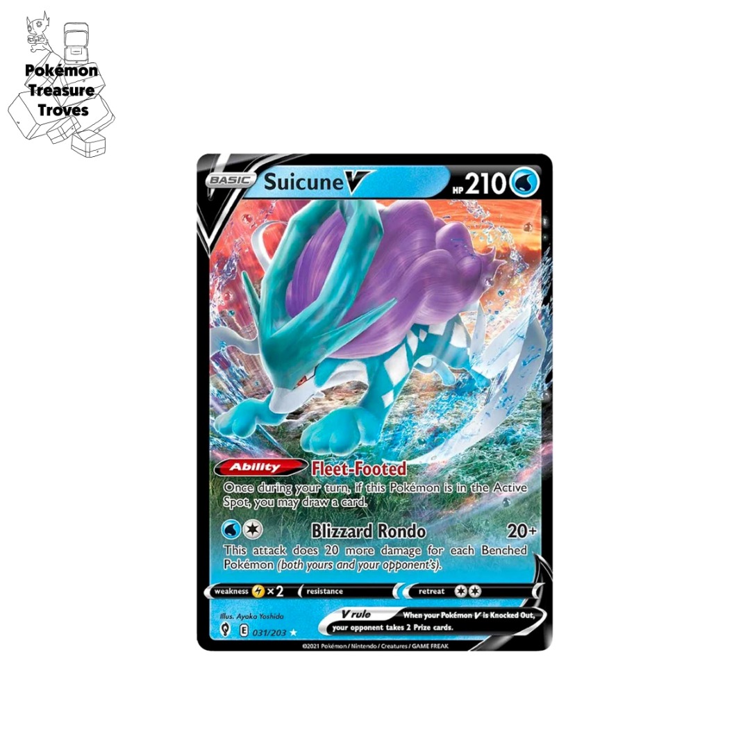 Pokemon Evolving Skies Suicune V Card, Hobbies & Toys, Toys & Games on ...