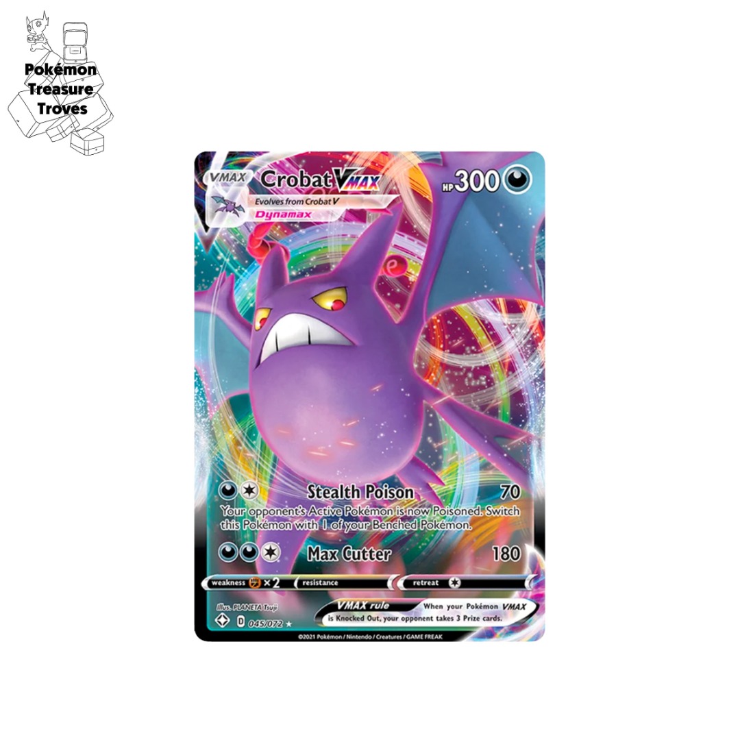 Pokemon Shining Fates Crobat Vmax Card, Hobbies & Toys, Toys & Games on ...
