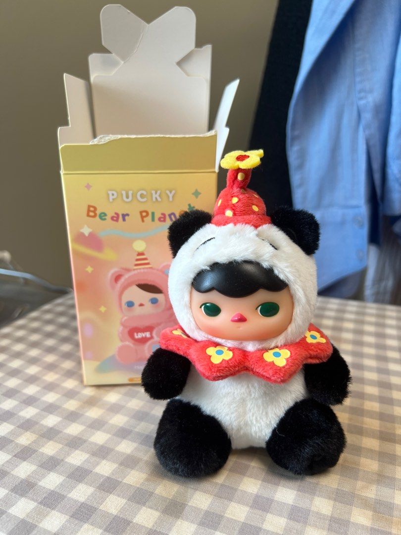 Popmart Pucky Bear Planet - Panda Bear, Hobbies & Toys, Toys & Games on ...