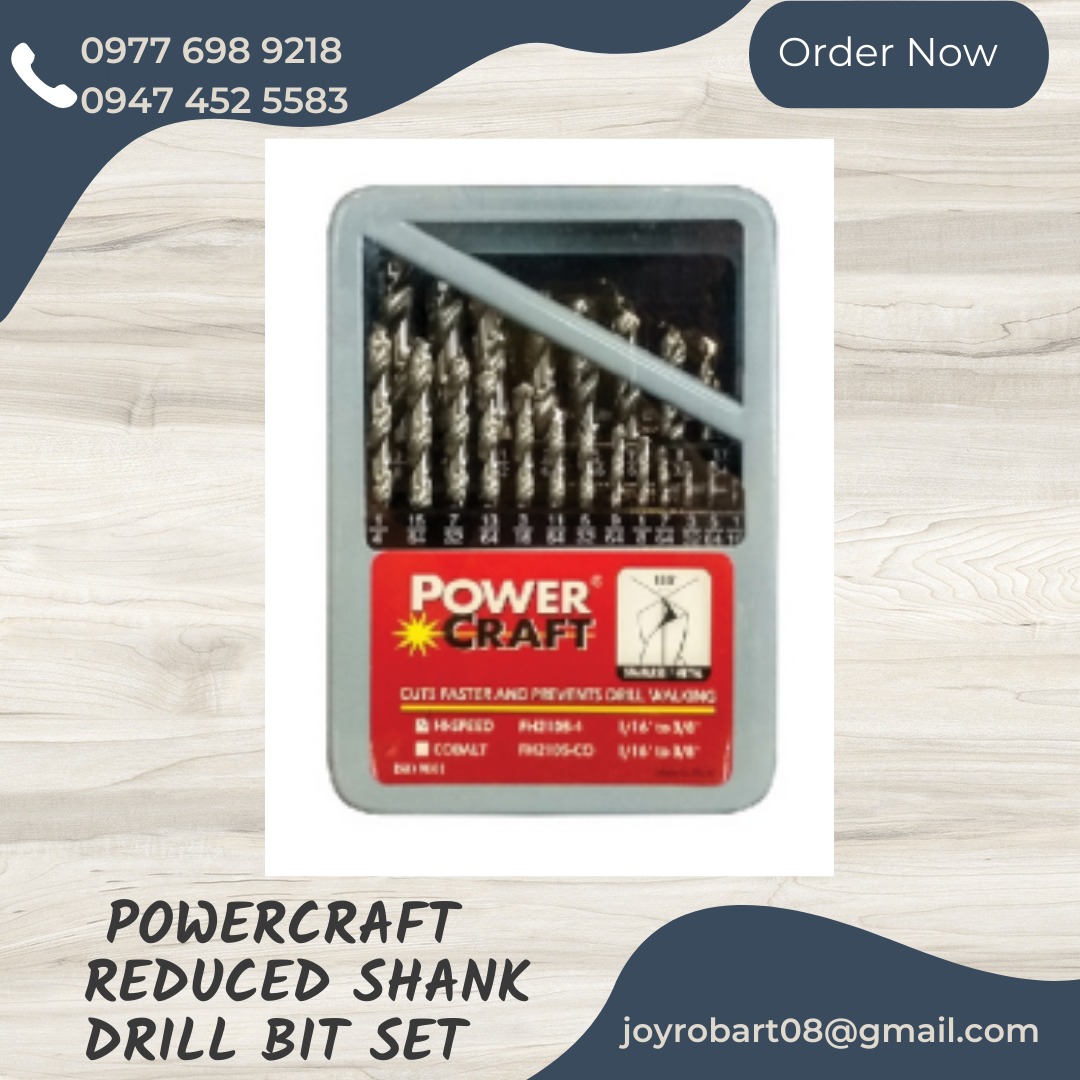 POWERCRAFT REDUCED SHANK DRILL BIT SET, Commercial & Industrial ...