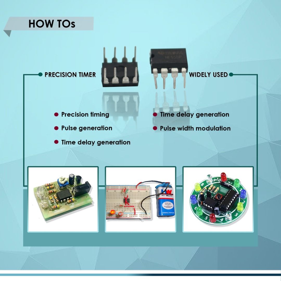 PRECISION TIMER ORIGINAL IC CHIP 8-PIN, NE555 NE555P NE555N, DIP-8 DIP ...
