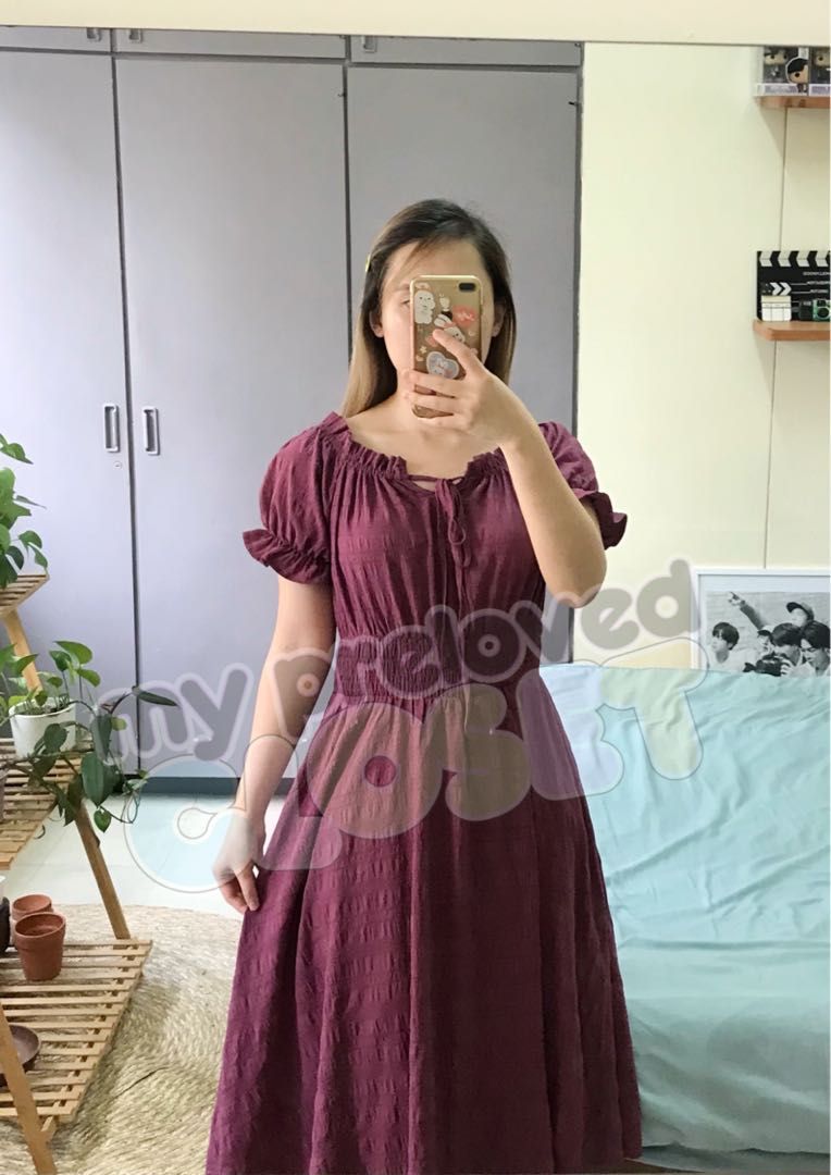 Premium Puff Maxi Dress, Women's Fashion, Dresses & Sets, Dresses on ...