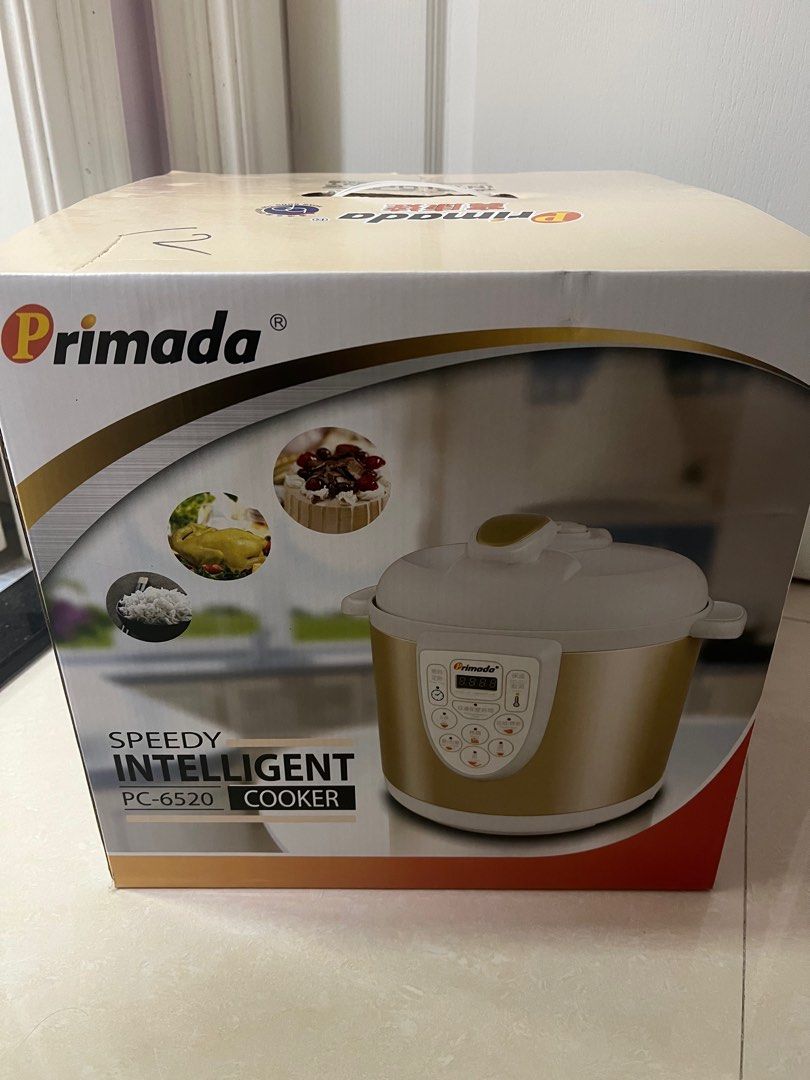 全新連盒Primada寶康達快速智能煲 (6.0公升) PC-6520，原價過千, 家庭電器, 廚房電器, 鍋具 - Carousell