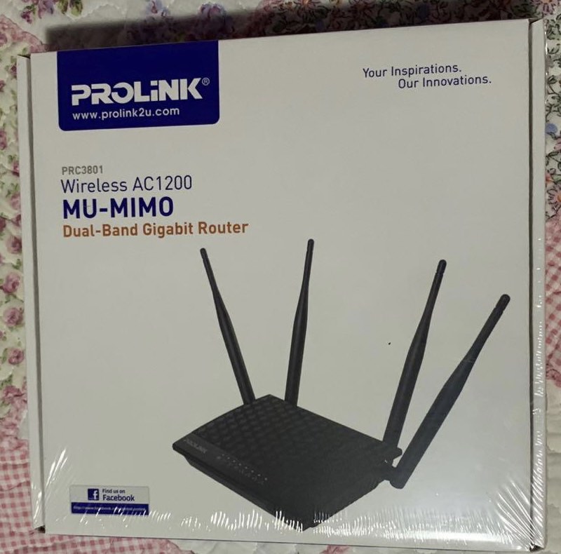 PROLINK Wireless AC1200 MU-MIUO Dual band gigabit router, Computers ...